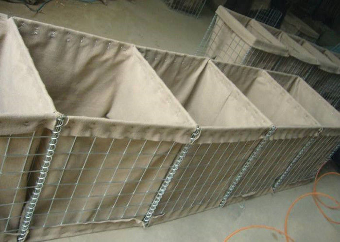 Penghalang Pertahanan Militer 3mm / Penghalang Pasir Gabion Mesh Box